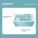 Walk-In Tub Sizes: How to Choose the Perfect Fit for Your Bathroom